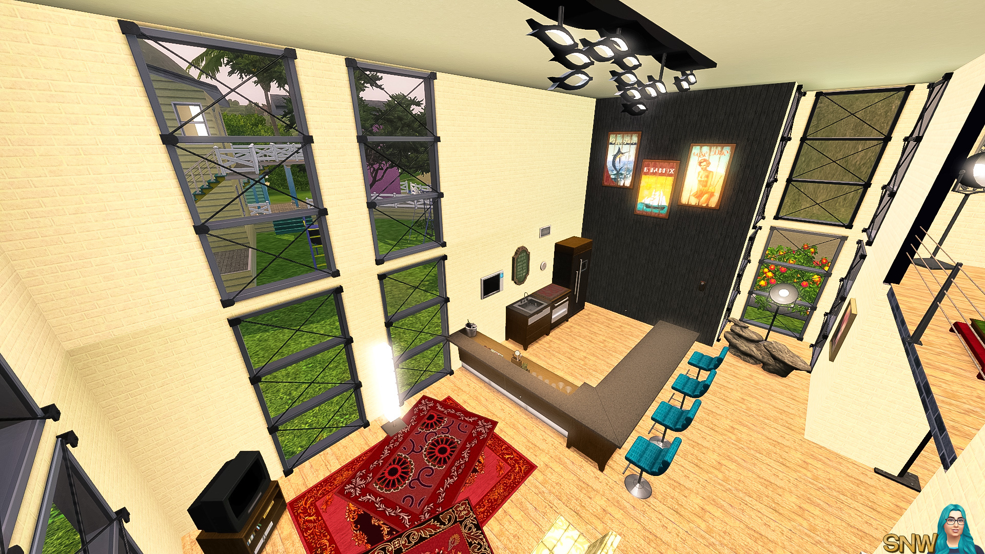 Hipster Central Lofts | SNW | SimsNetwerk.com