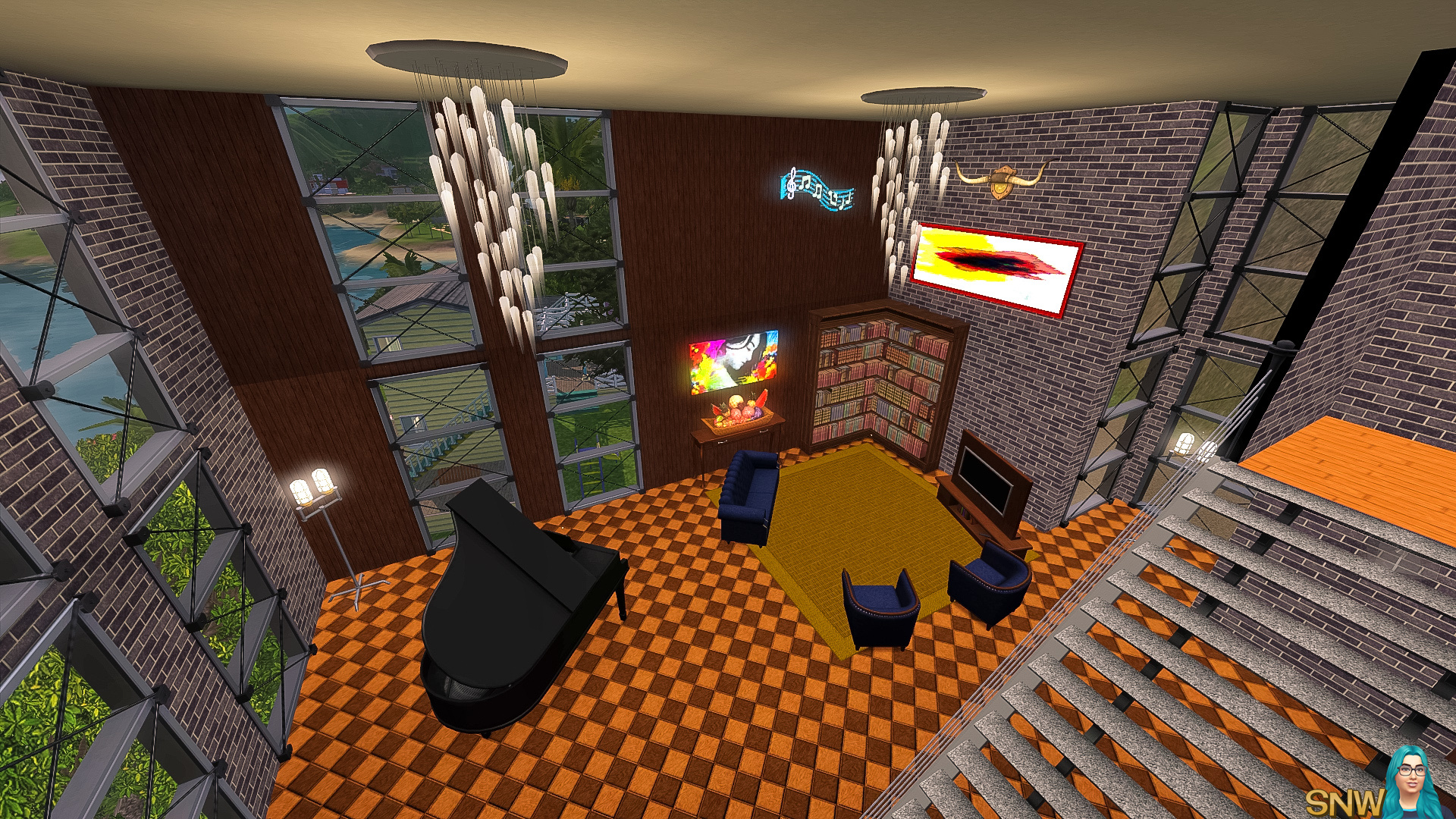 Hipster Central Lofts | SNW | SimsNetwerk.com